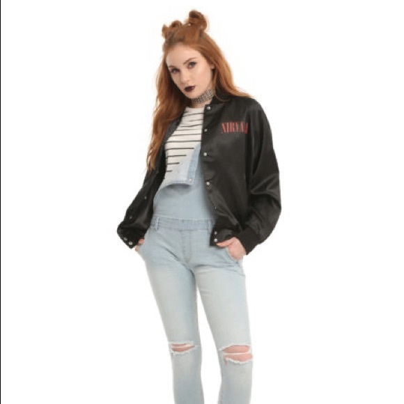 NIRVANA | Jackets & Coats | Nirvana Authentic Official Satin Bomber ...